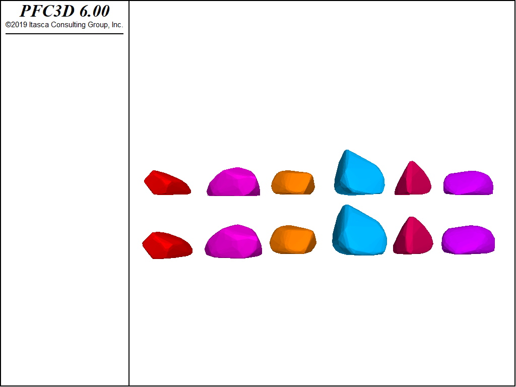 Rigid Block Model of a Rockslide — PFC 6.0 documentation